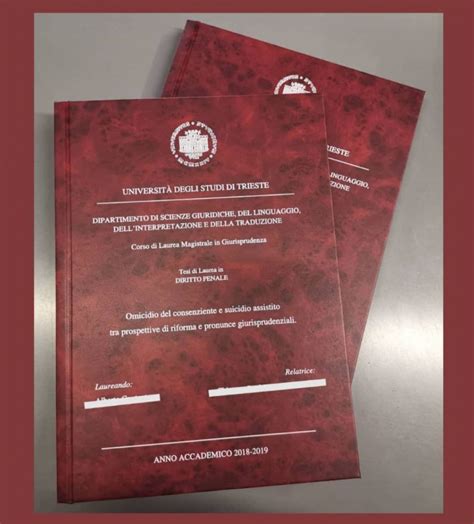 Rilegatura Tesi Di Laurea