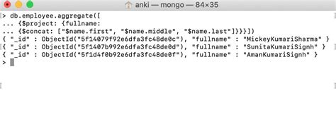 mongodb concat operator geeksforgeeks
