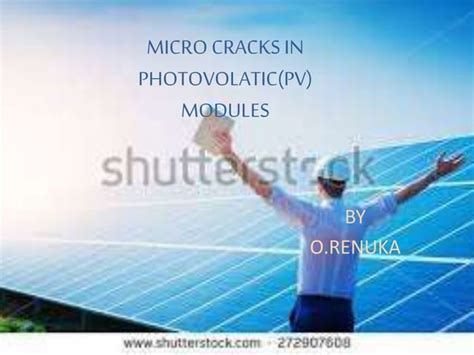 MICROCRACKS IN PV MODULE Ppt PPTX