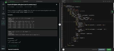 🔥day 51 Of The Geeksforgeeks 160 Day Challenge Count All Triplets With