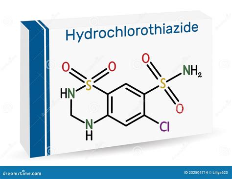 Hydrochlorothiazide Hctz Hct Molecule It Is Thiazide Diuretic Used