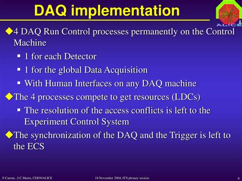 ITS Combined Test Seen From DAQ And ECS F Carena J C Marin Ppt Download