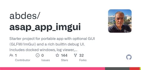 GitHub Abdes Asap App Imgui Starter Project For Portable App With Optional GUI GLFW ImGui