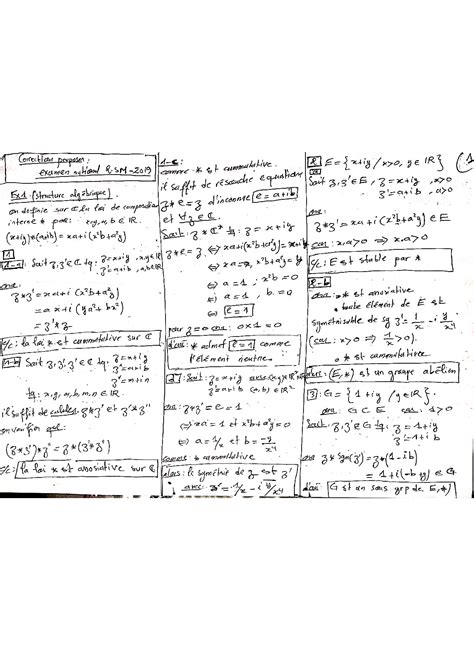 Examen National Mathématiques Sciences Maths Normale Corrigé AlloSchool