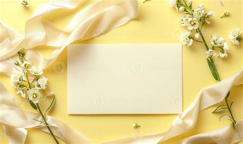 Pastel Yellow Card