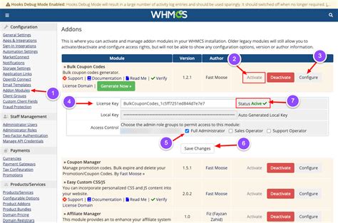 Bulk Coupon Codes WHMCS Marketplace