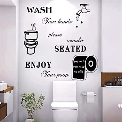 Jual Bathroom Rules Wall Decor Sticker Toilet Rules Wall Quotes Design Jakarta Utara Home