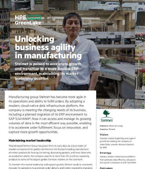 Unlocking Business Agility In Manufacturing Unitech Computers