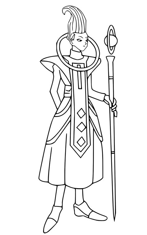 Whis Dragon Ball Coloring Pages