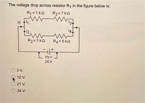 Solved The Voltage Drop Across Resistor R₁ In The Figure