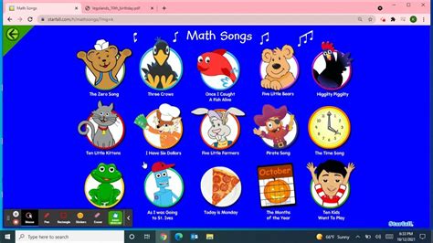 Class Meeting101221 Starfall Musicoctober Calendarabc Rhymesp