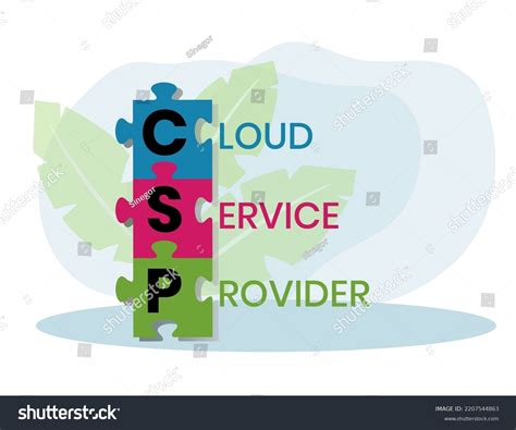 Csp Cloud Service Provider Acronym Business Stock Vector Royalty Free