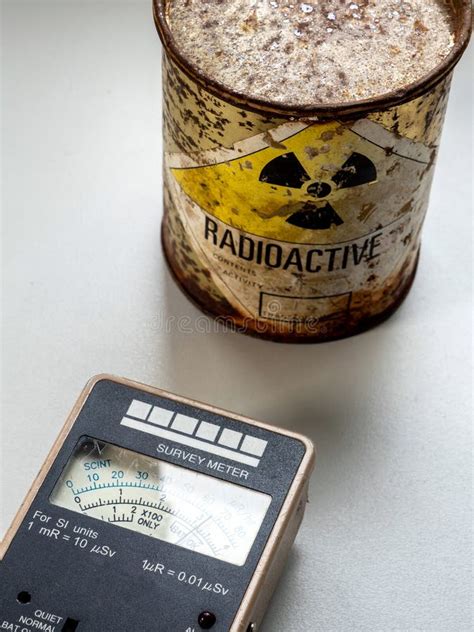 Radiation Measurement With Radiation Survey Meter Stock Image Image