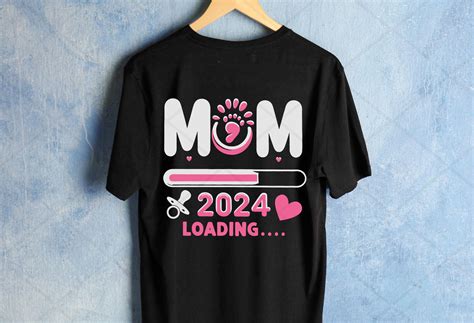 Mom Loading 2024 Svg Pregnancy Announce Graphic By Deenaenon