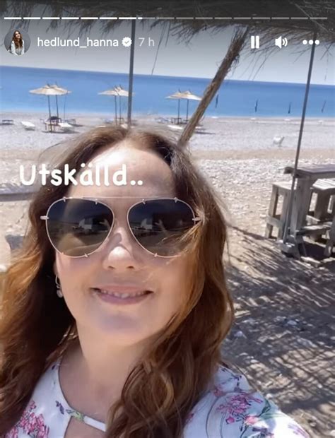 Hanna Hedlunds Bekännelse På Rhodos Resan Med Diggiloo Utskälld
