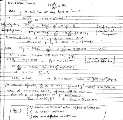 Solved Using Double Integration Method Problem Set 2 Double