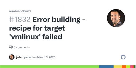 Error Building Recipe For Target Vmlinux Failed · Issue 1832