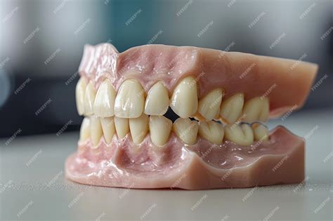 Premium Photo Anatomical Dental Model Displaying Tooth Types