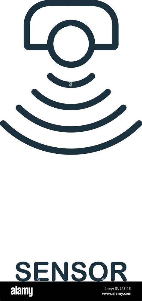 Sensor Icon Outline Style Thin Line Creative Sensor Icon For Logo Graphic Design And More