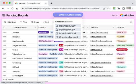Airtable Extractor Google Chrome 용 확장 프로그램 다운로드
