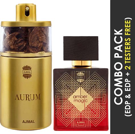 Buy Ajmal Aurum Edp 75ml Perfume For Women And Amber Magic Edp 100ml Perfume For Men Online