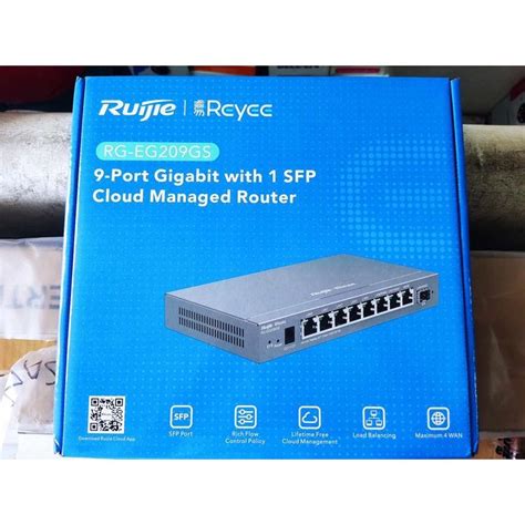 Ruijie Rg Eg209gs Reyee 9 Port Gigabit Cloud Managed Sfp Router Shopee Philippines