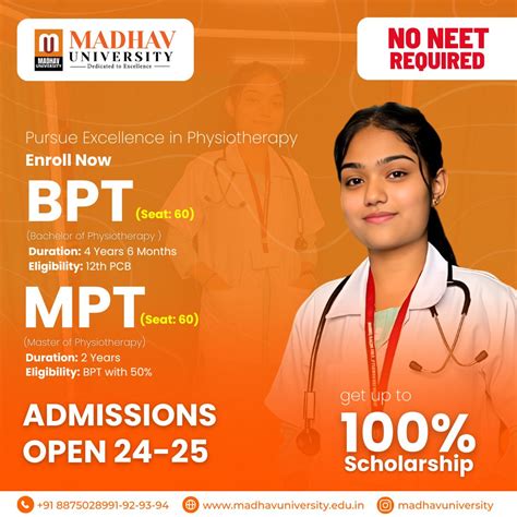 Madhav University On Linkedin Madhavuniversity Physiotherapy Bpt