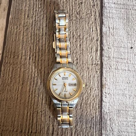 Womens Citizen Eco Drive Two Tone Watch Etsy