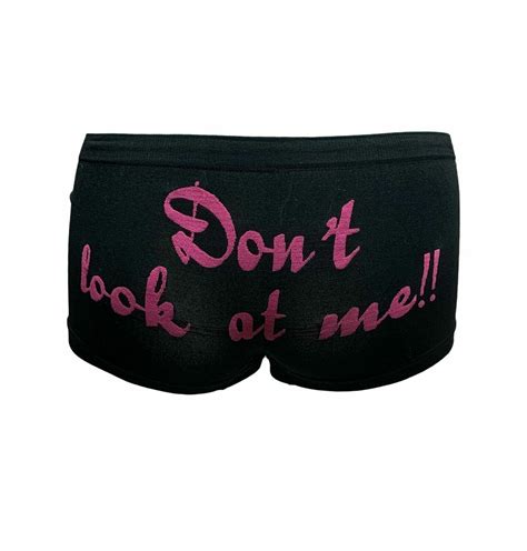 Women Rear Slogan Underwear Shorts Sexy Knickers Ladies Rude Boxers Hot