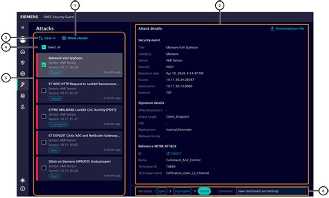 Attacks Sinec Security Guard