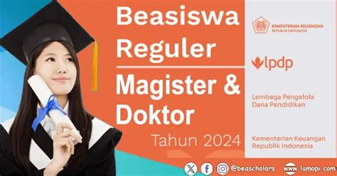 Beasiswa LPDP 2024 Untuk Kuliah S2 dan S3 Dalam dan Luar Negeri - LAMOPI