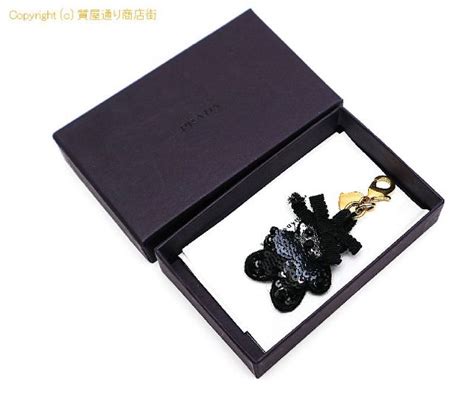 プラダ Prada プラダ スパンコール クマ 熊 キーホルダー バックチャーム 質屋通り商店街 78 St