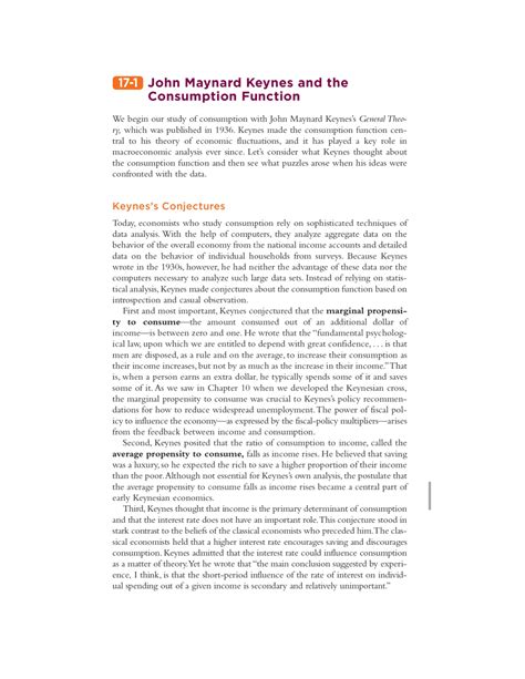 John Maynard Keynes And The Consumption Function Macro Economics