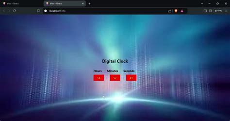 Asmat Bangash On Linkedin I Created Digital Clock Using Reactjs And Tailwind Css