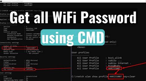 Get Wifi Or Wireless Network Passwords Using Cmd Or Command Prompt Windows Xpvista788110