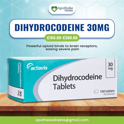 How Dihydrocodeine Relieves Pain Apotheke Direkte Posted On The Topic