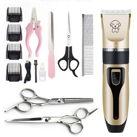 Kit Maquina Tosa Pet Completa Tesouras Desfiladeira E Reta