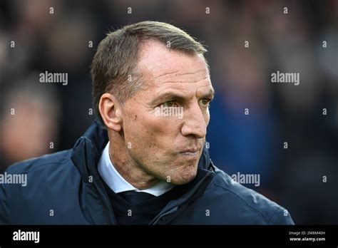 Brendan Rodgers Manager Of Leicester City During The Premier League