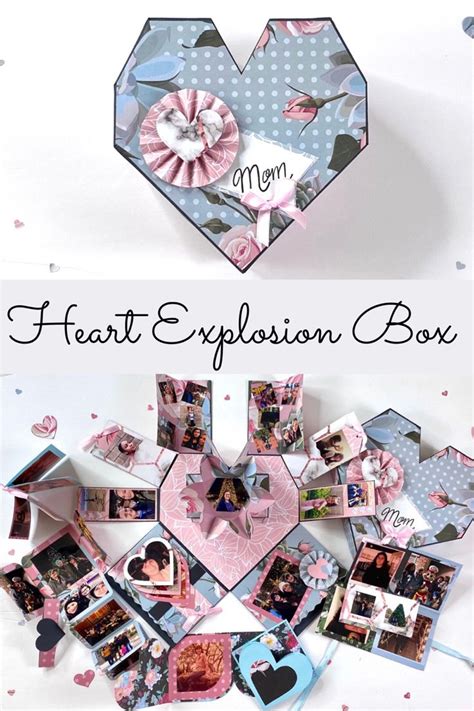 Heart Explosion Box Explosion Box Tutorial Explosion Box Exploding