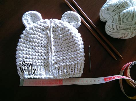 Cómo Tejer Un Gorro De Bebé Fácil Con Dos Agujaspalitos Soy Woolly