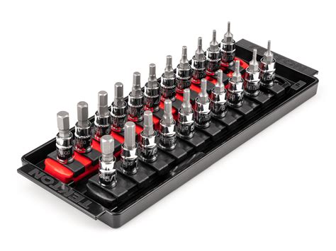 1 4 Inch Drive Hex Bit Socket Set 5 64 5 16 In 2 8 Mm Tekton