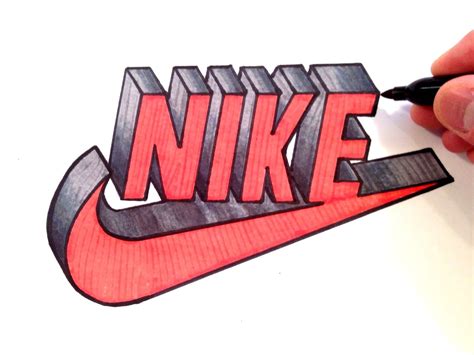 How To Draw Nike Logo In 3d Best On Youtube Nike Drawing Graffiti Drawing Nike Art