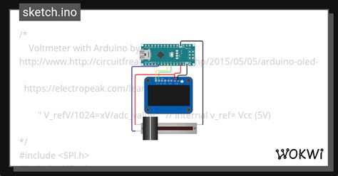 Accurate Voltmeter Adafr Text Test Wokwi Esp32 Stm32 Arduino Simulator