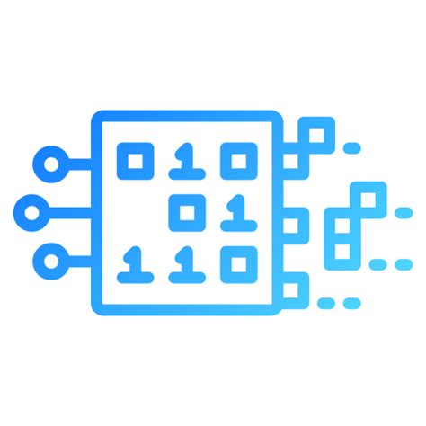 binary code generic gradient icon