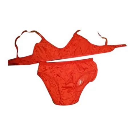 Lycra Cotton Multicolor Ladies Plain Bra Panty Set At Rs 80set In New