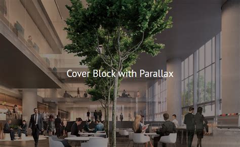 Cover Block With True Parallax Weblines