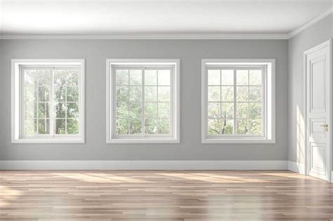 Gray Living Room With White Trim Baci Living Room