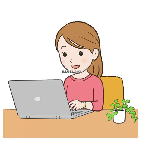 Kasword パソコン 後ろ姿 イラスト