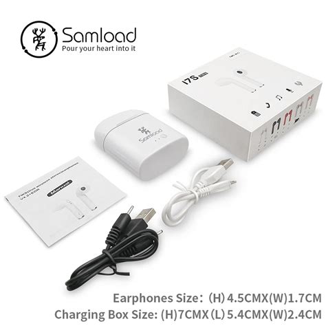 Free Shipping Samload Bluetooth Earbuds Stereo Headphone True Wireless Headset Twins Handsfree