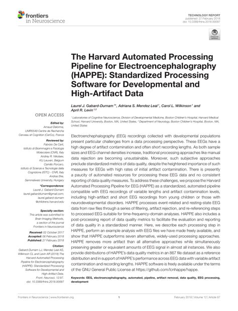 Pdf The Harvard Automated Processing Pipeline For